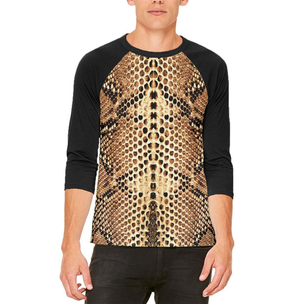 Halloween Rattlesnake Snake Snakeskin Costume Mens Raglan T Shirt ...