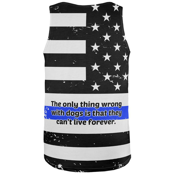 Thin Blue Line K9 Unit German Shepherd Live Forever All Over Mens Tank ...