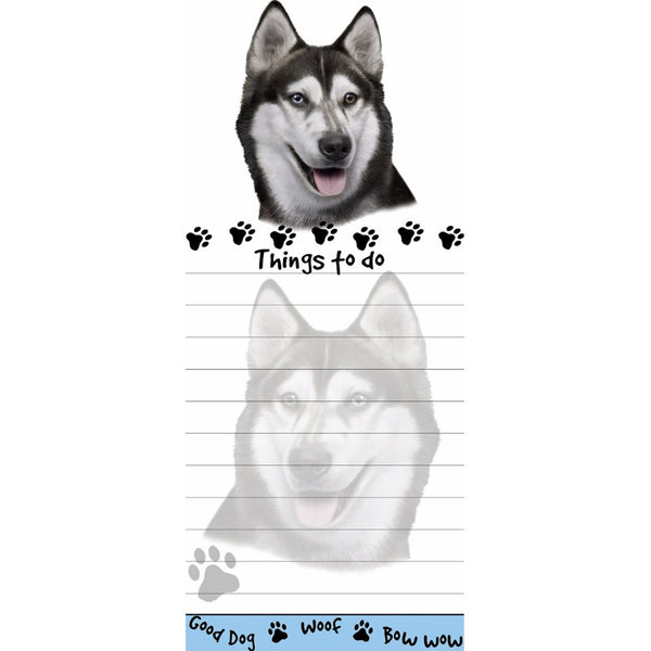 Siberian Husky Tall Magnetic Notepad – AnimalWorld.com
